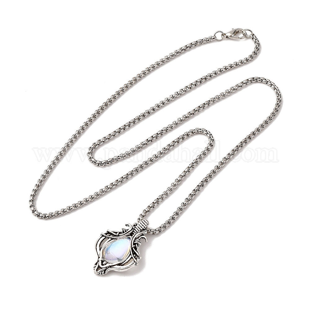 Wholesale Bohemian Hollow Teardrop Alloy Pave Glass Imitation Moonstone ...