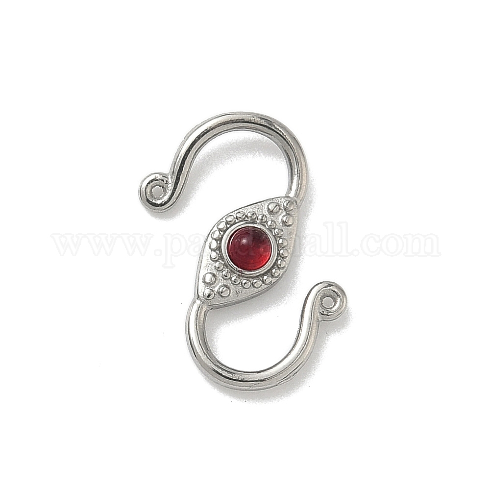 Wholesale 304 Stainless Steel Rhinestone S-Hook Clasps - Pandahall.com