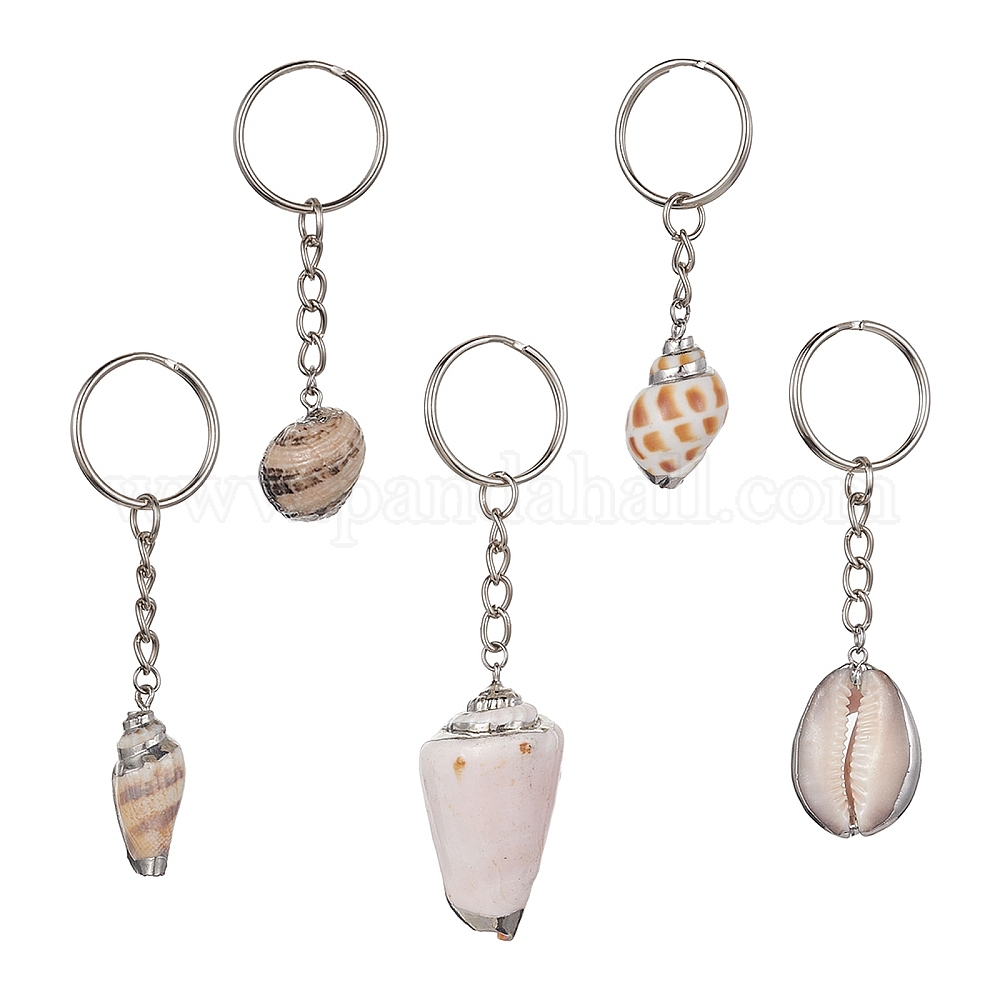 Wholesale Natural Sea Shell Keychain - Pandahall.com