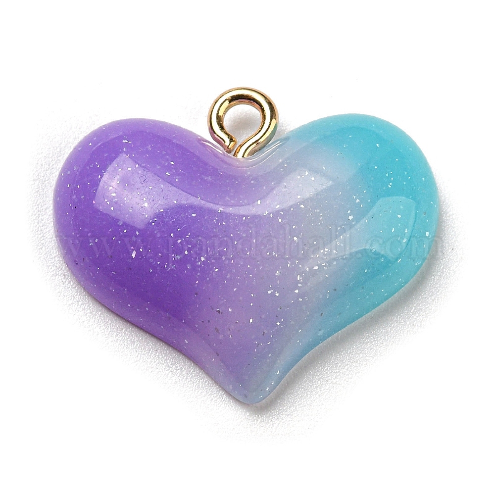 Wholesale Gradient Color Resin Pendants - Pandahall.com