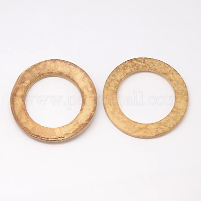 Wholesale Wood Jewelry Findings Coconut Linking Rings - Pandahall.com