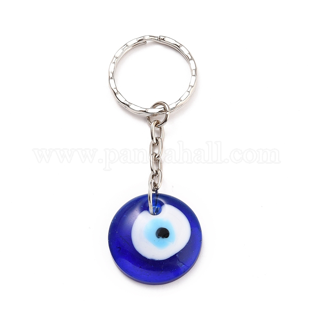 Wholesale Evil Eye Lampwork Keychain - Pandahall.com