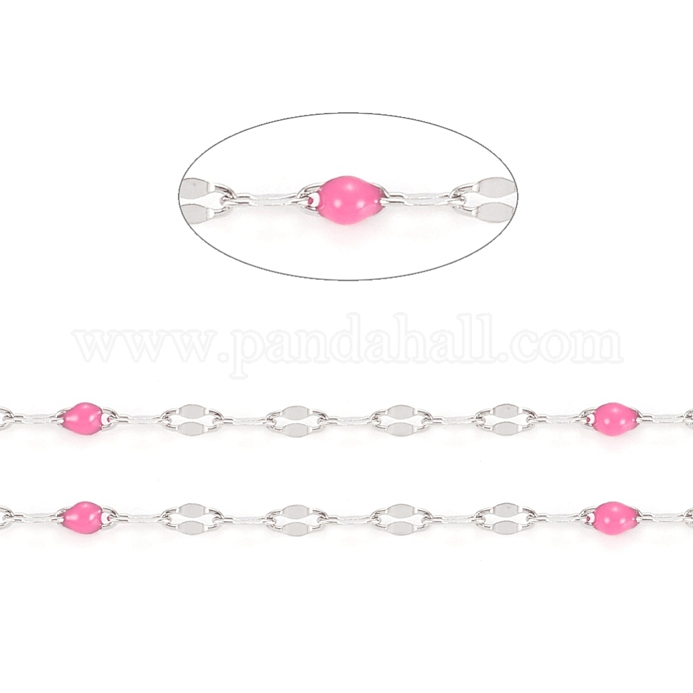 Wholesale Handmade 304 Stainless Steel Dapped Chains - Pandahall.com