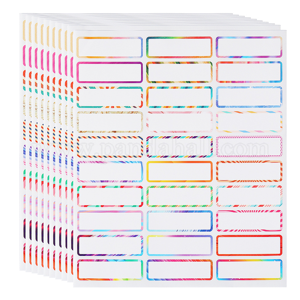 Wholesale Vinyl Cartoon Name Tag Waterproof Blank Stickers - Pandahall.com