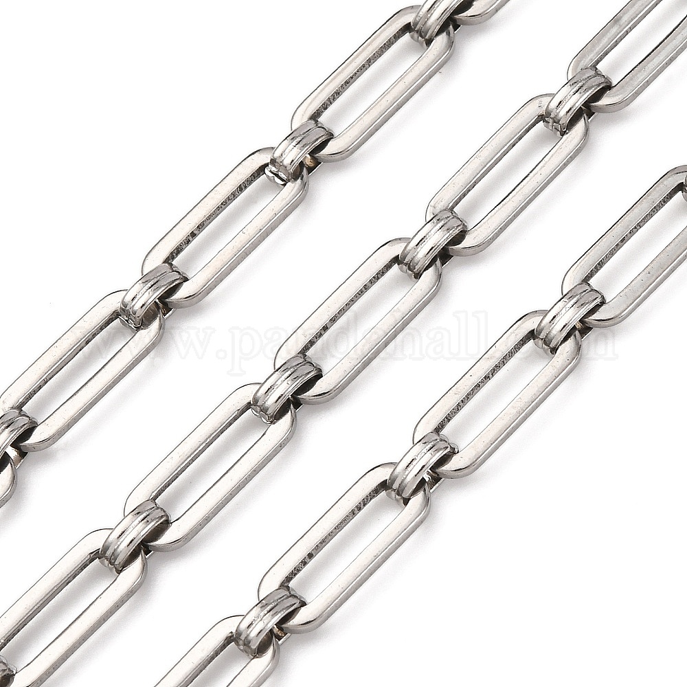 Wholesale 304 Stainless Steel Rectangle Link Chains - Pandahall.com