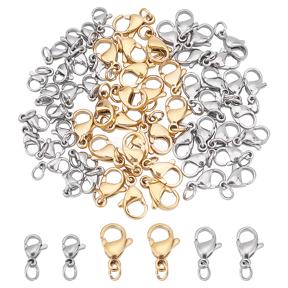Wholesale PVD Vacuum Plating 304 Stainless Steel Lobster Claw Clasps ...