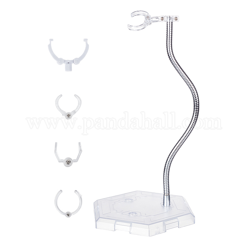Wholesale Plastic Minifigures Display Stands with Adjustable Snake Bone ...