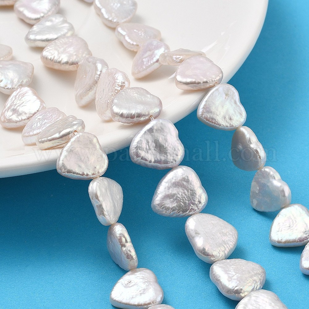 Wholesale Natural Baroque Keshi Pearl Beads Strands - Pandahall.com