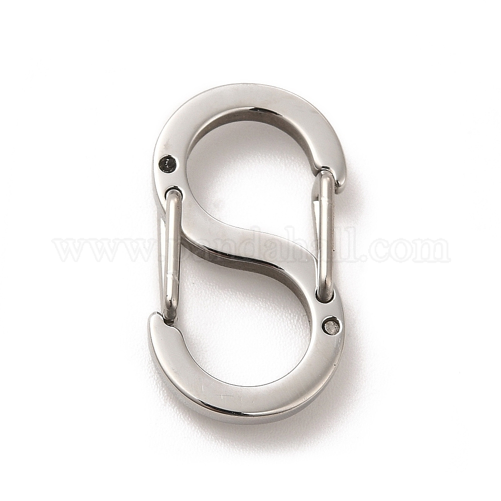 Wholesale Non-Tarnish 304 Stainless Steel Push Gate Snap Key Clasps ...