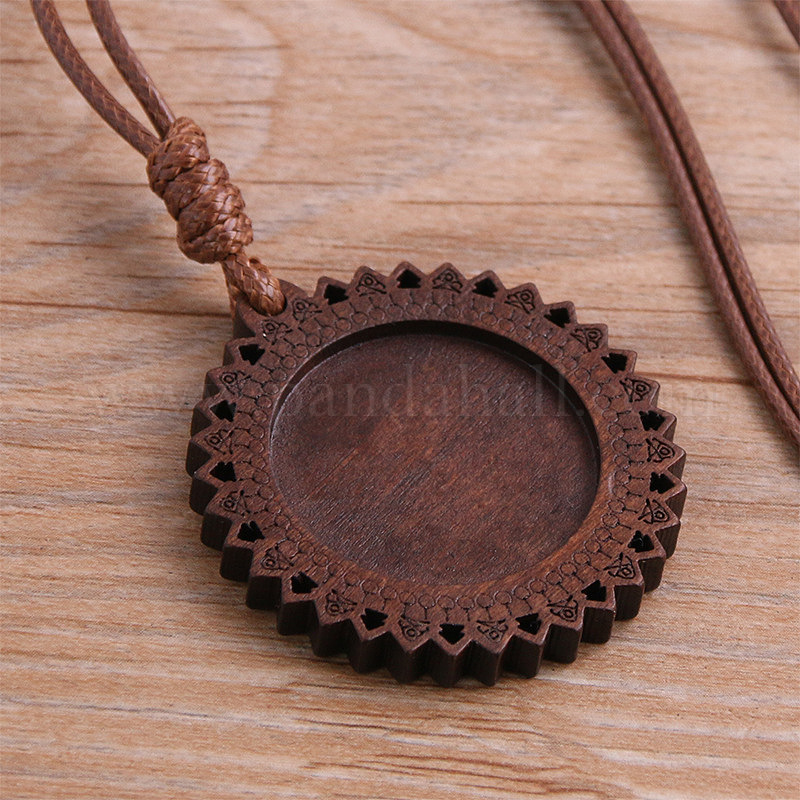 Wholesale Wood Pendant Cabochons Settings - Pandahall.com