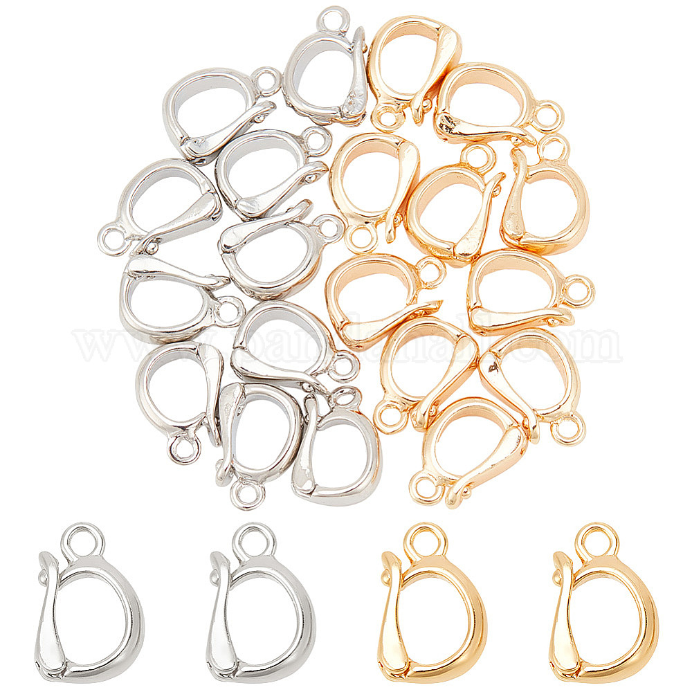 Wholesale arricraft 20 Pcs 18k Gold Plated Fold Over Clasps - Pandahall.com