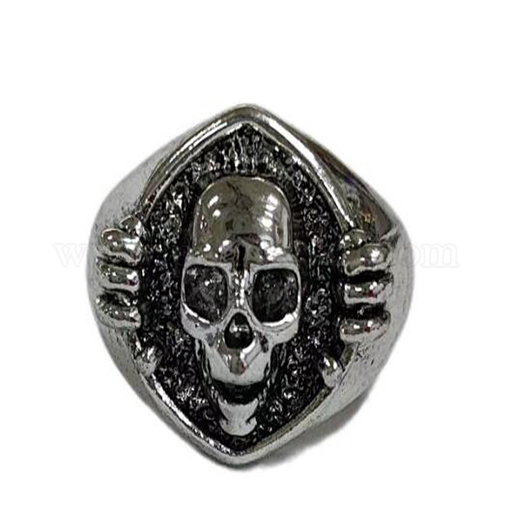 Wholesale Alloy Skull Finger Rings - Pandahall.com