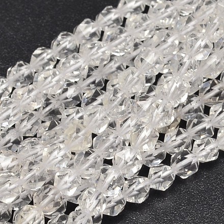 Wholesale Faceted Natural Quartz Crystal Beads Strands - Pandahall.com