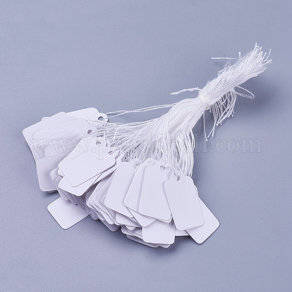Wholesale White Rectangle Jewelry Price Tags - Pandahall.com