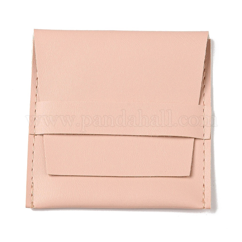 Wholesale Square PU Leather Jewelry Flip Pouches - Pandahall.com