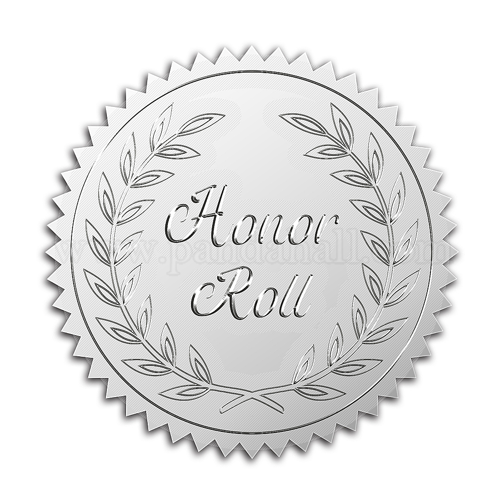 Wholesale Custom Silver Foil Embossed Picture Sticker - Pandahall.com