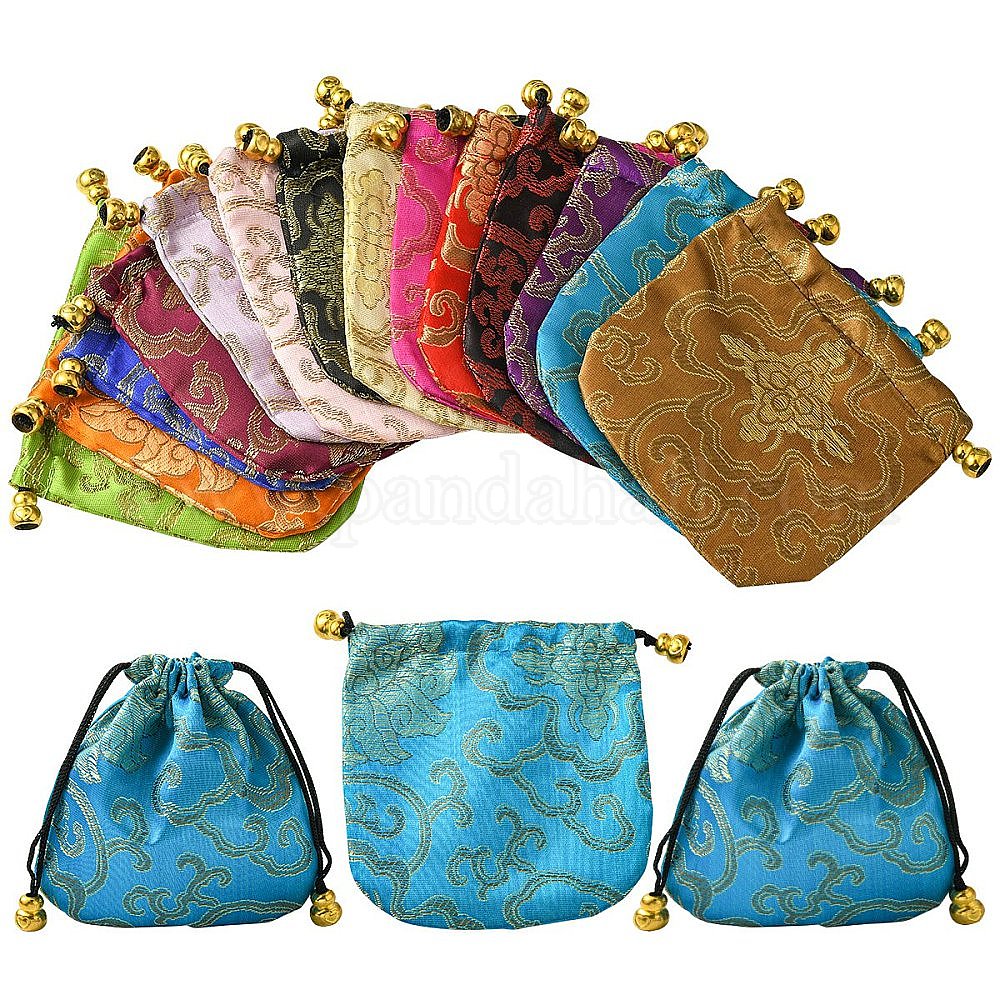 Wholesale 14Pcs 14 Colors Chinese Style Silk Brocade Jewelry Packing ...