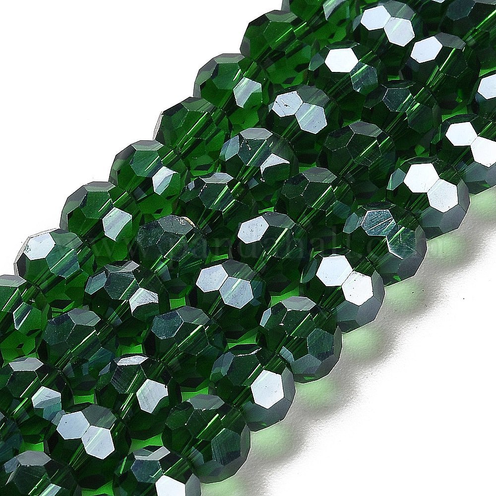 Wholesale Faceted(32 Facets) Electroplate Glass Bead Strands ...