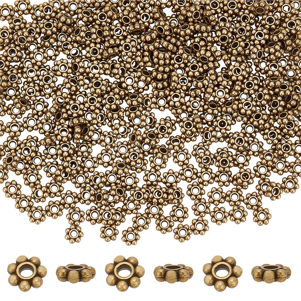 Wholesale PH PandaHall 300pcs 6mm Flower Spacer Beads - Pandahall.com