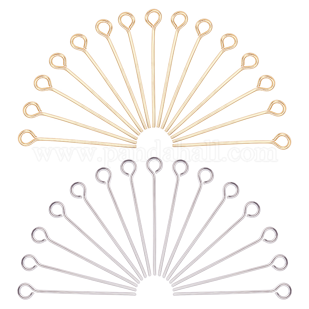 Wholesale 304 Stainless Steel Eye Pins - Pandahall.com