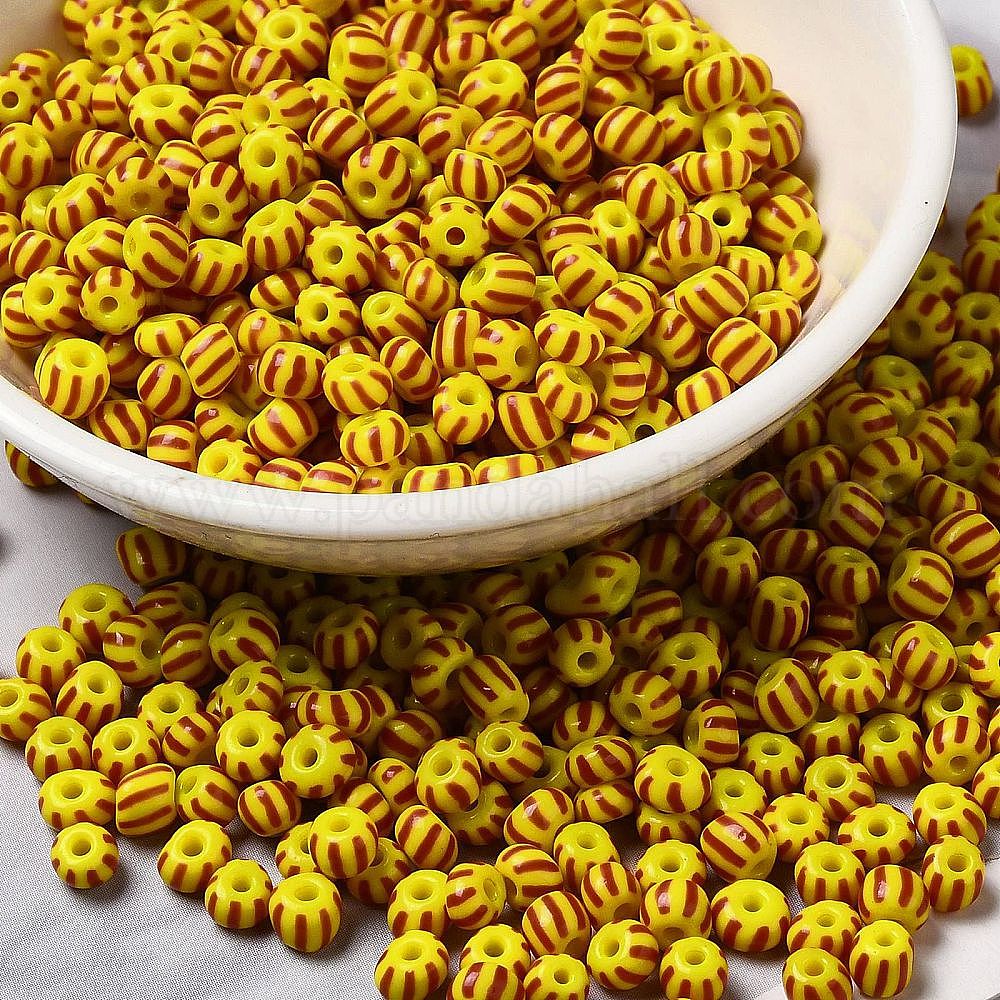 Wholesale 6/0 Opaque Colours Seep Glass Seed Beads - Pandahall.com