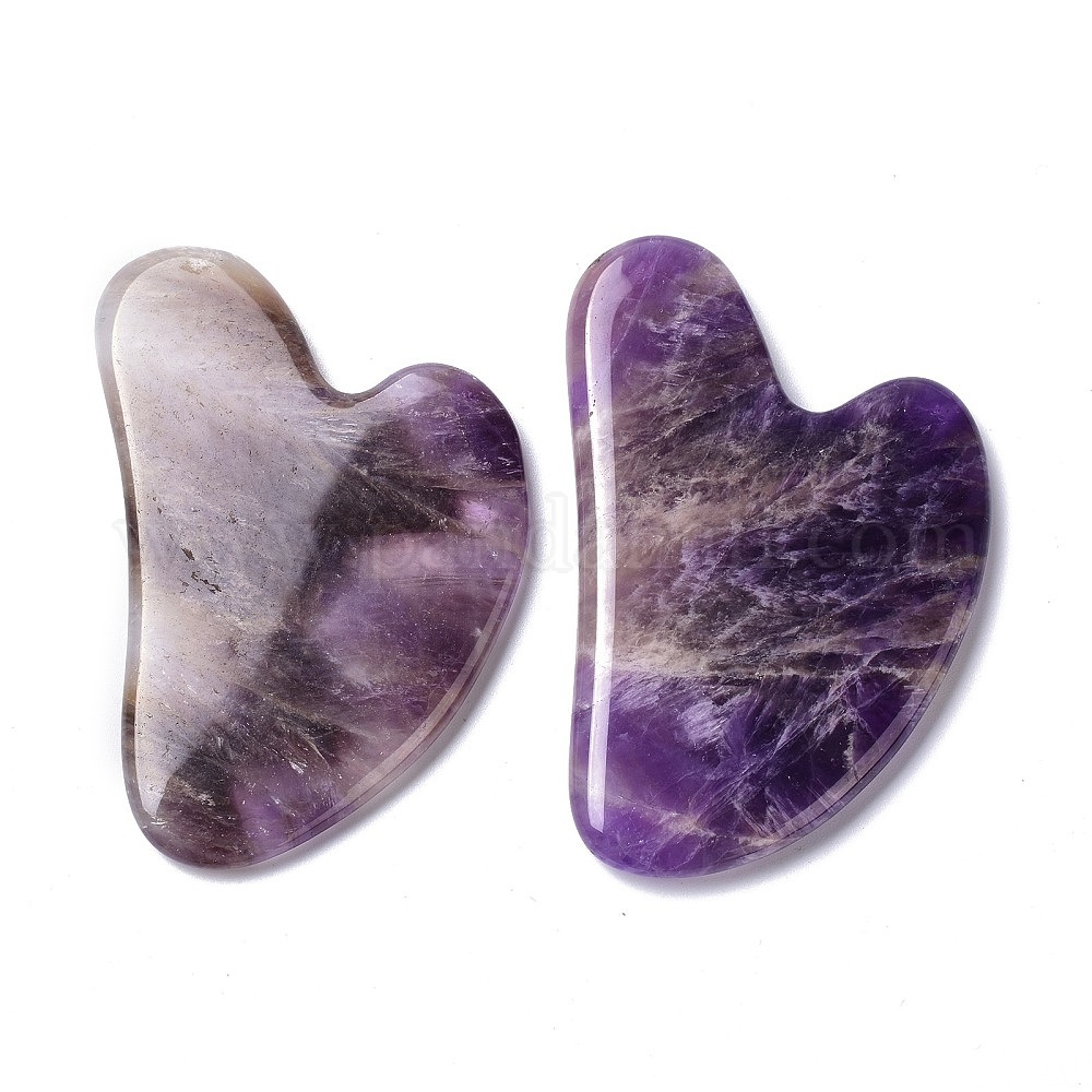 Wholesale Natural Amethyst Gua Sha Boards - Pandahall.com