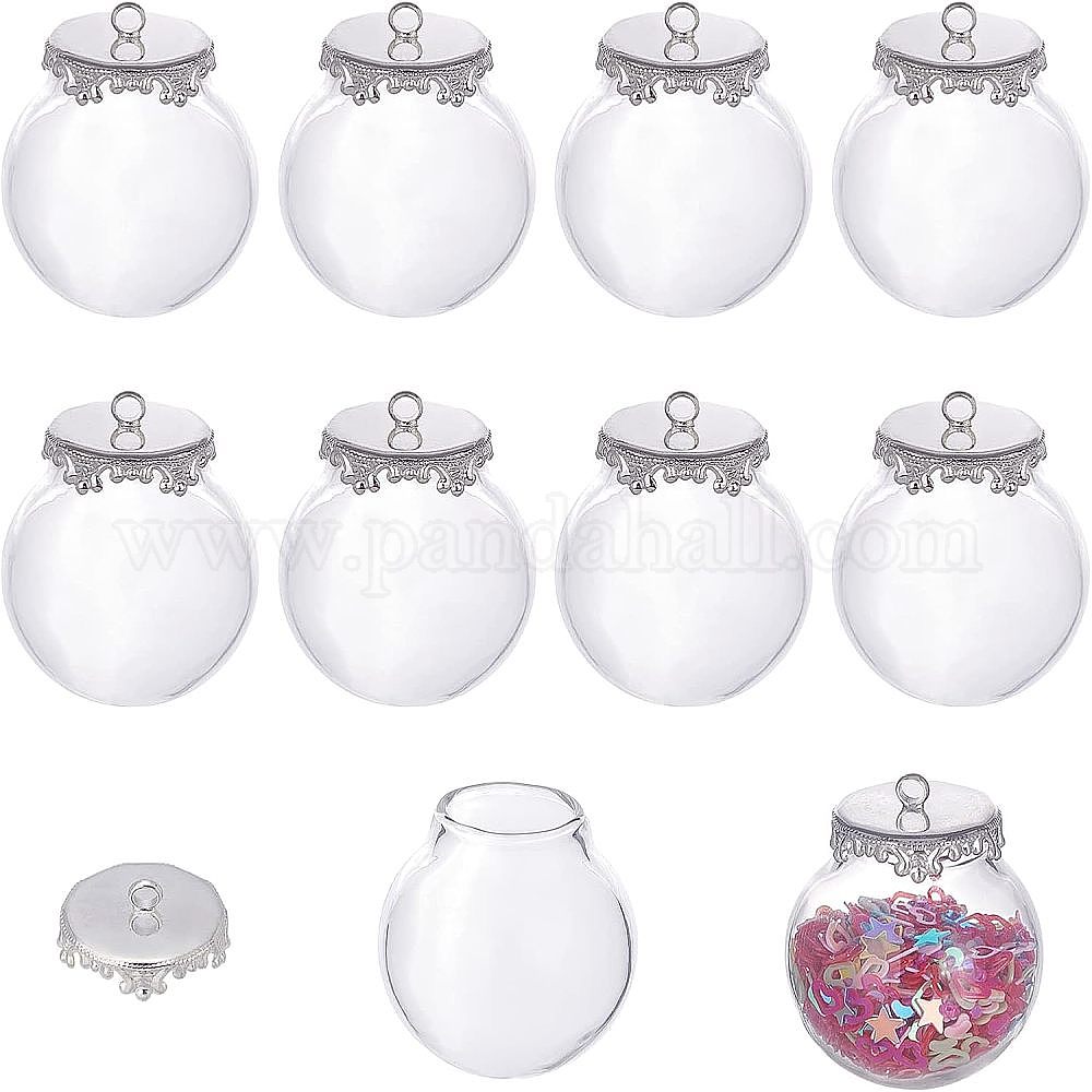 Wholesale Glass Empty Wishing Bottle Pendants - Pandahall.com