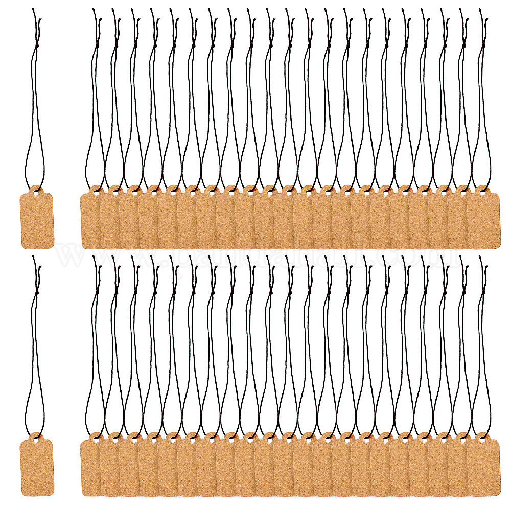 Wholesale 500Pcs Kraft Paper Blank Price Tags with Cord - Pandahall.com