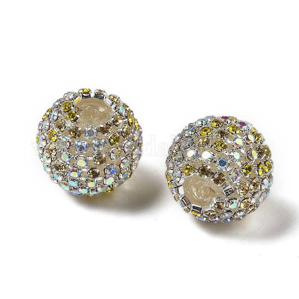 Wholesale Sparkle Glass Rhinestone Round Beads - Pandahall.com
