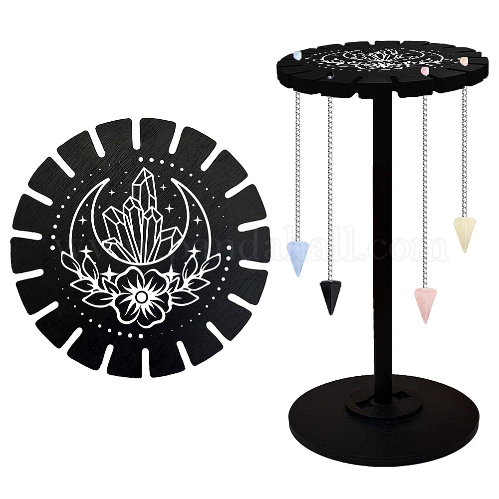 Wholesale CHGCRAFT Moon Pendulum Display Stand Crystal Pendulum Stand ...