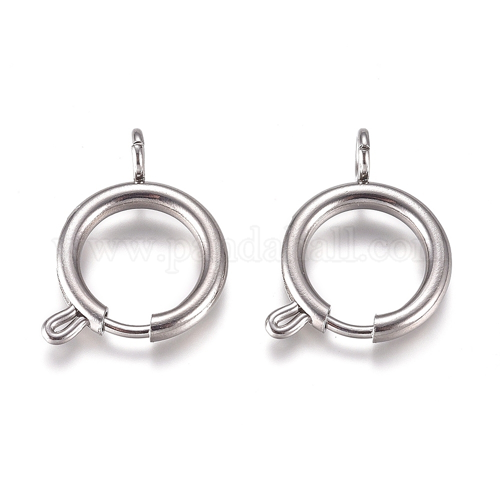 Wholesale Tarnish Resistant 304 Stainless Steel Spring Ring Clasps ...