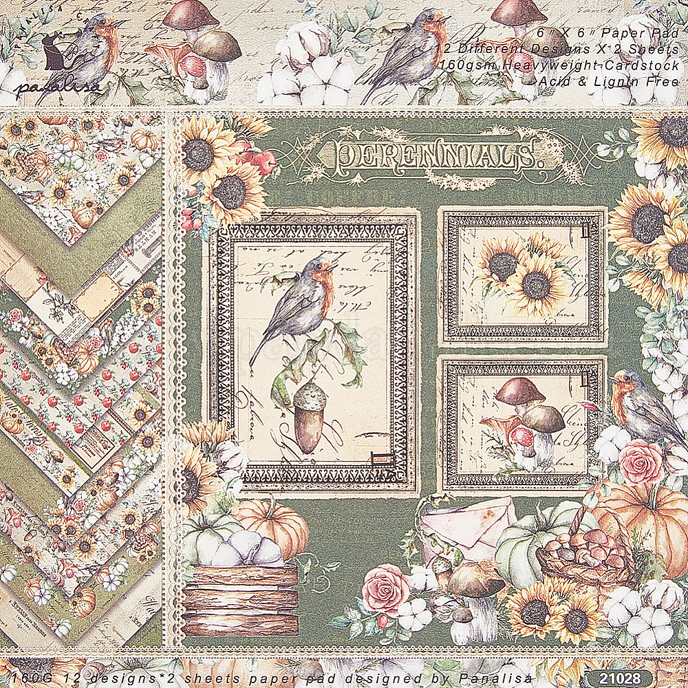 Wholesale 24Pcs 12 Styles Scrapbook Paper Pads - Pandahall.com