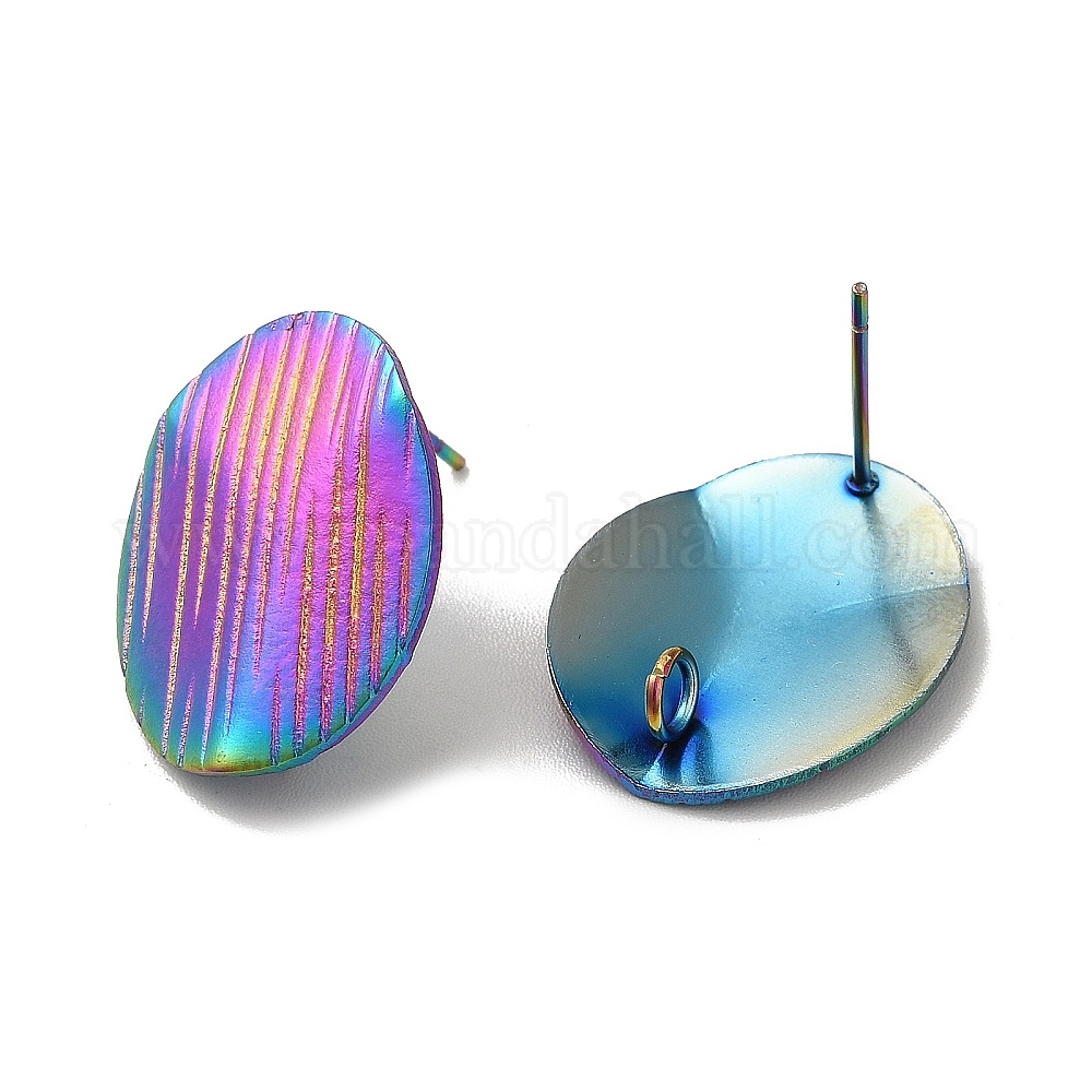 Wholesale Ion Plating(IP) 304 Stainless Steel Stud Earrings Findings ...