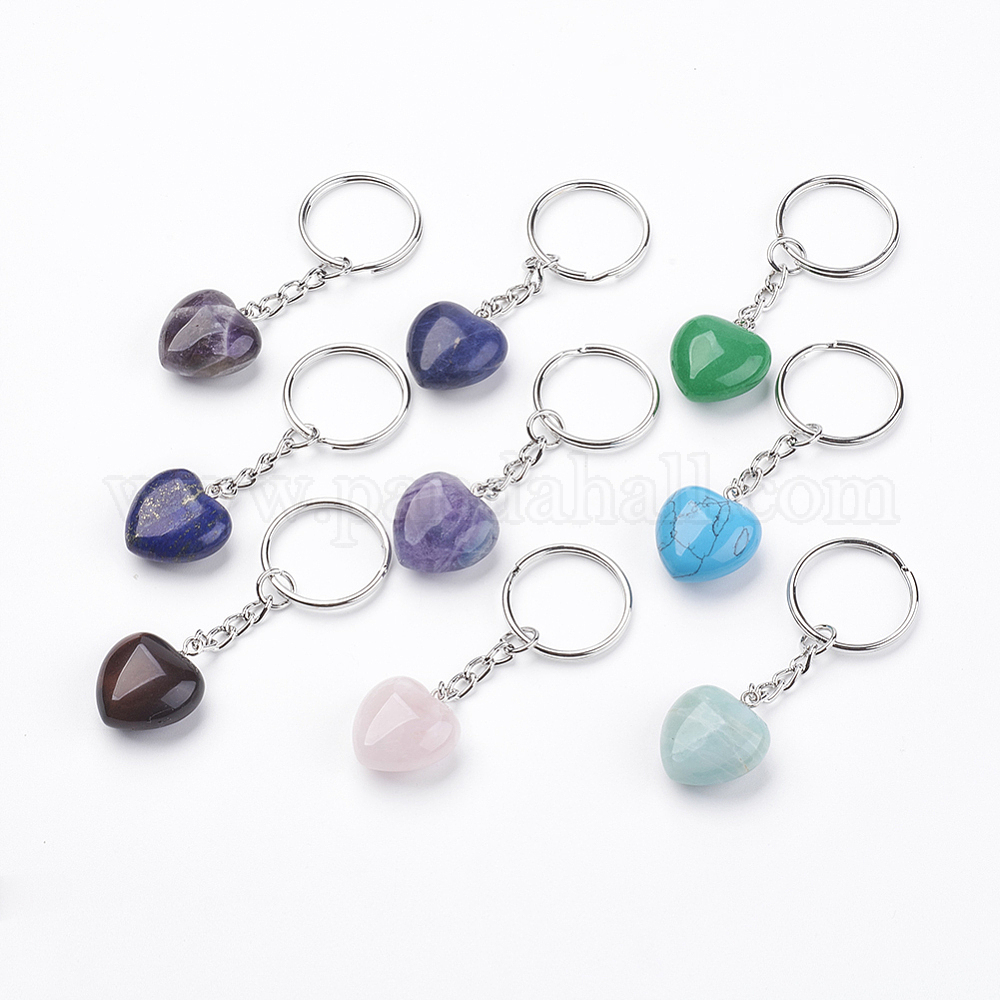 Wholesale Natural & Synthetic Gemstone Keychain - Pandahall.com
