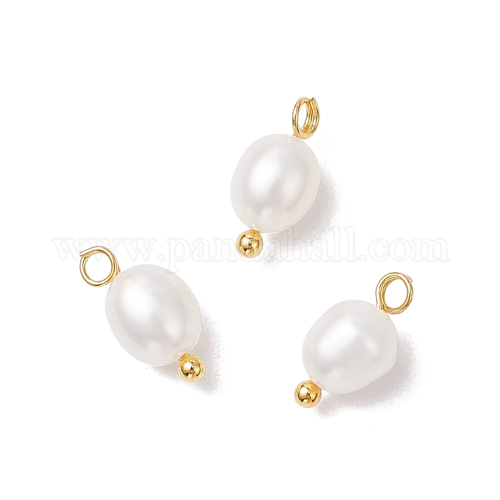 Wholesale Natural Cultured Freshwater Pearl Rice Charms - Pandahall.com