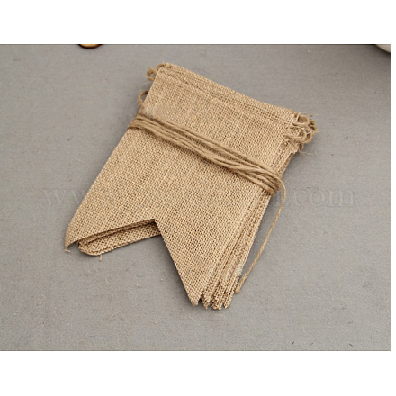 Wholesale Birthday Party Jute Burlap Flags Banner - Pandahall.com