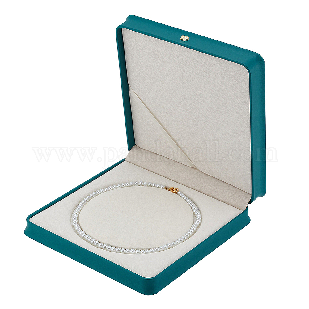 Wholesale PH PandaHall Velvet Necklace Box Necklace Display Case Box ...