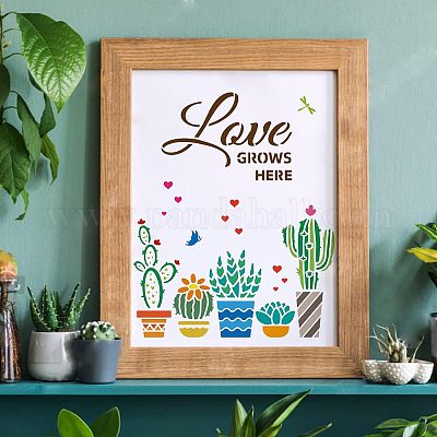 Wholesale Plastic Reusable Drawing Painting Stencils Templates ...