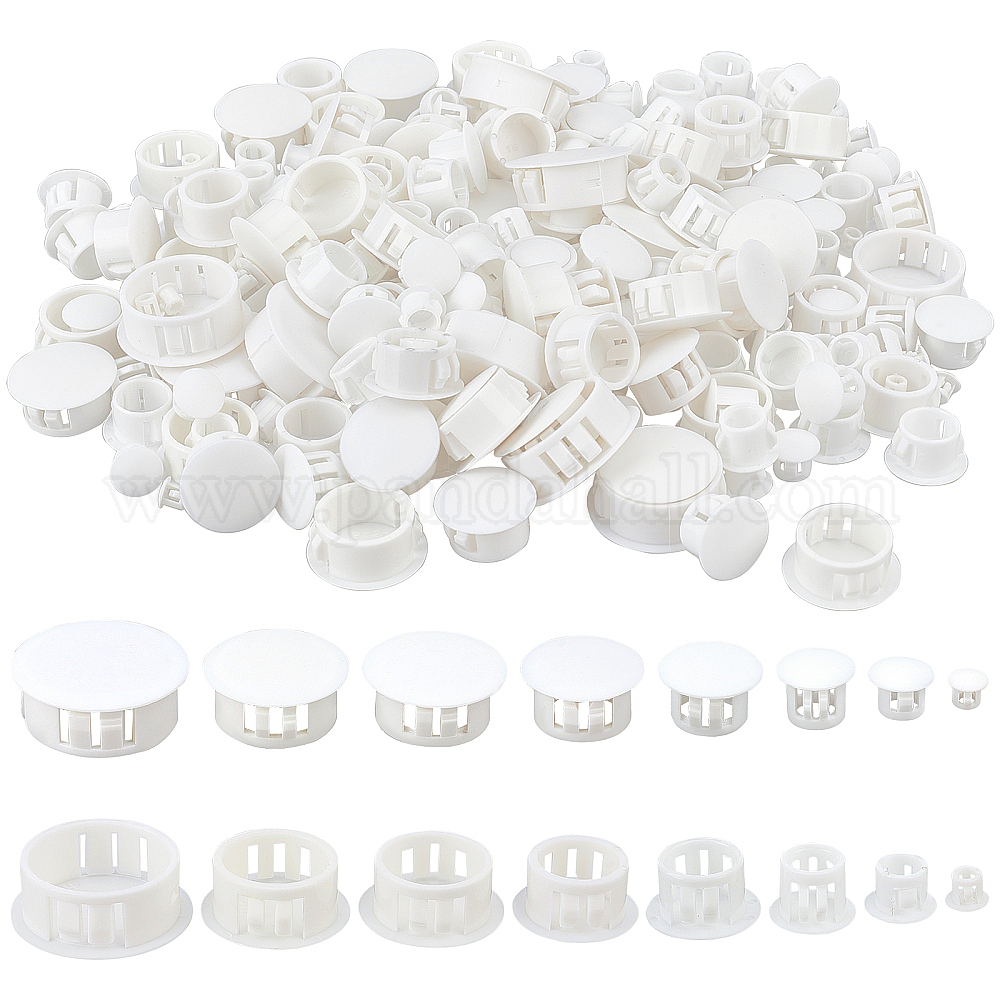 Wholesale 260Pcs 8 Styles Platic Hole Plugs - Pandahall.com