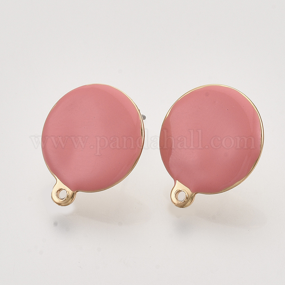 Wholesale Iron Enamel Stud Earring Findings - Pandahall.com