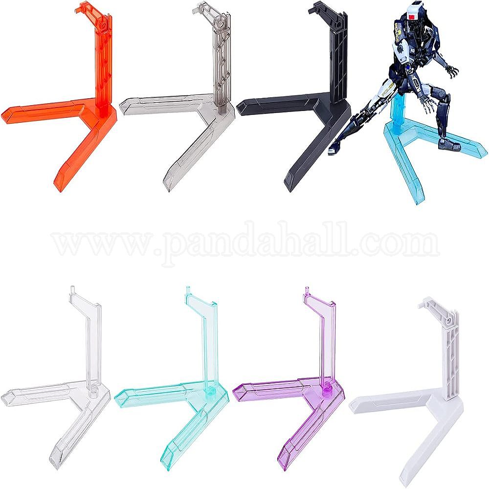 Wholesale 8 Sets 8 Style Plastic Model Toy Assembled Holder - Pandahall.com