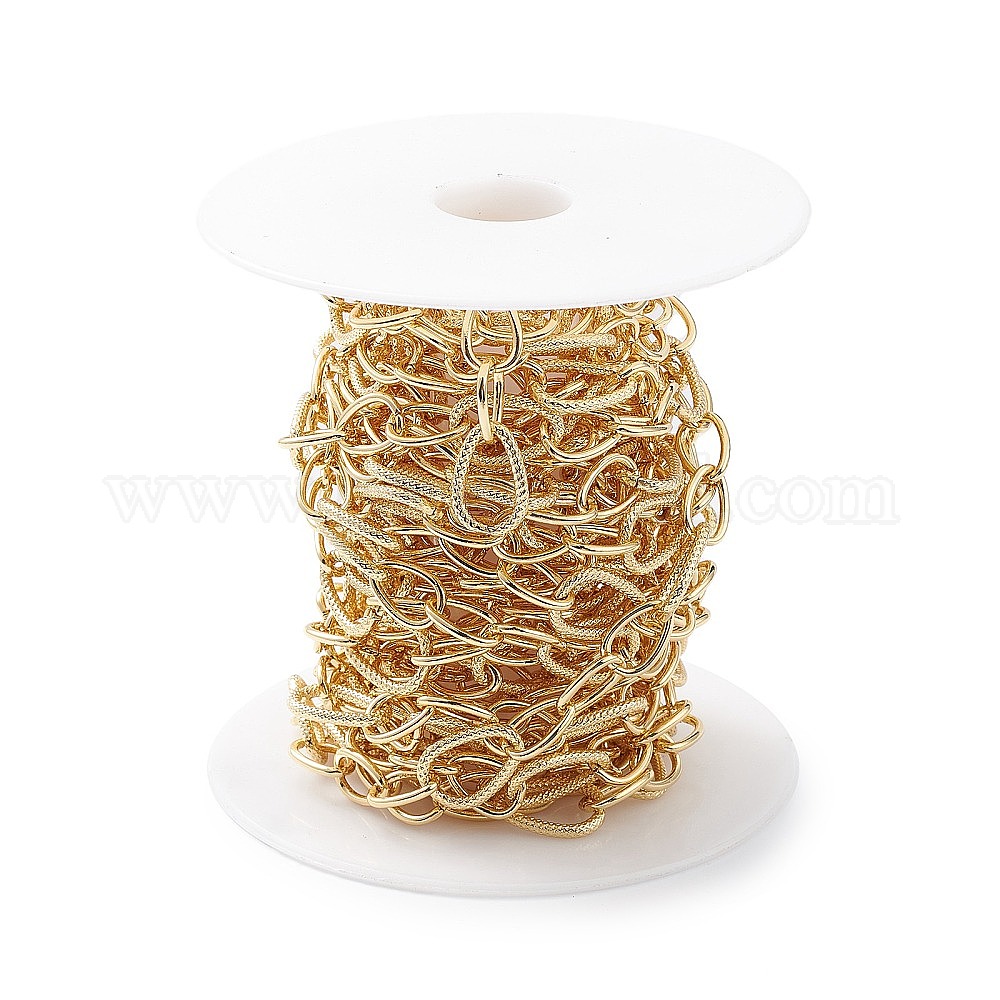 Wholesale Rack Plating Brass Teardrop Link Chain - Pandahall.com