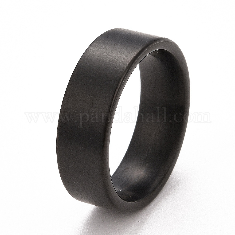 Wholesale Ion Plating(IP) 304 Stainless Steel Plain Band Finger Ring ...