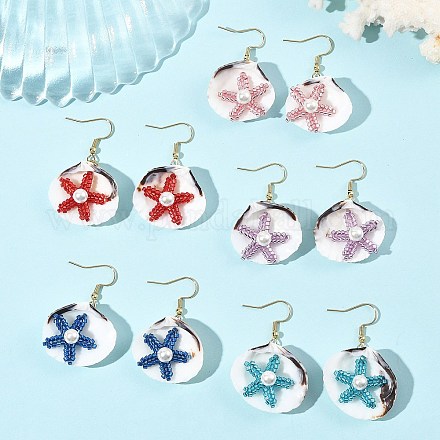 Wholesale Natural Shell Dangle Earrings - Pandahall.com
