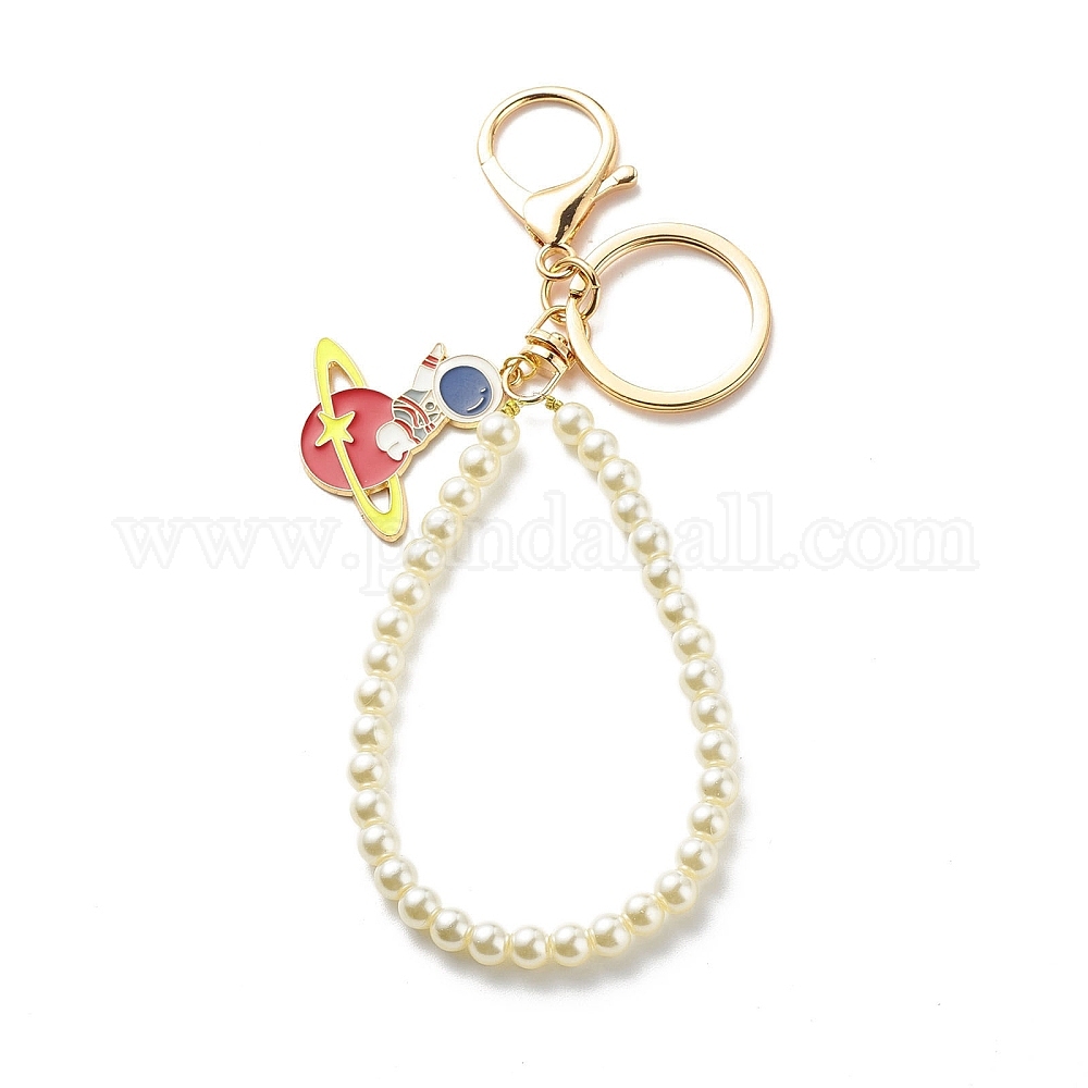 Wholesale Alloy Enamel Spaceman Pendant Keychains - Pandahall.com