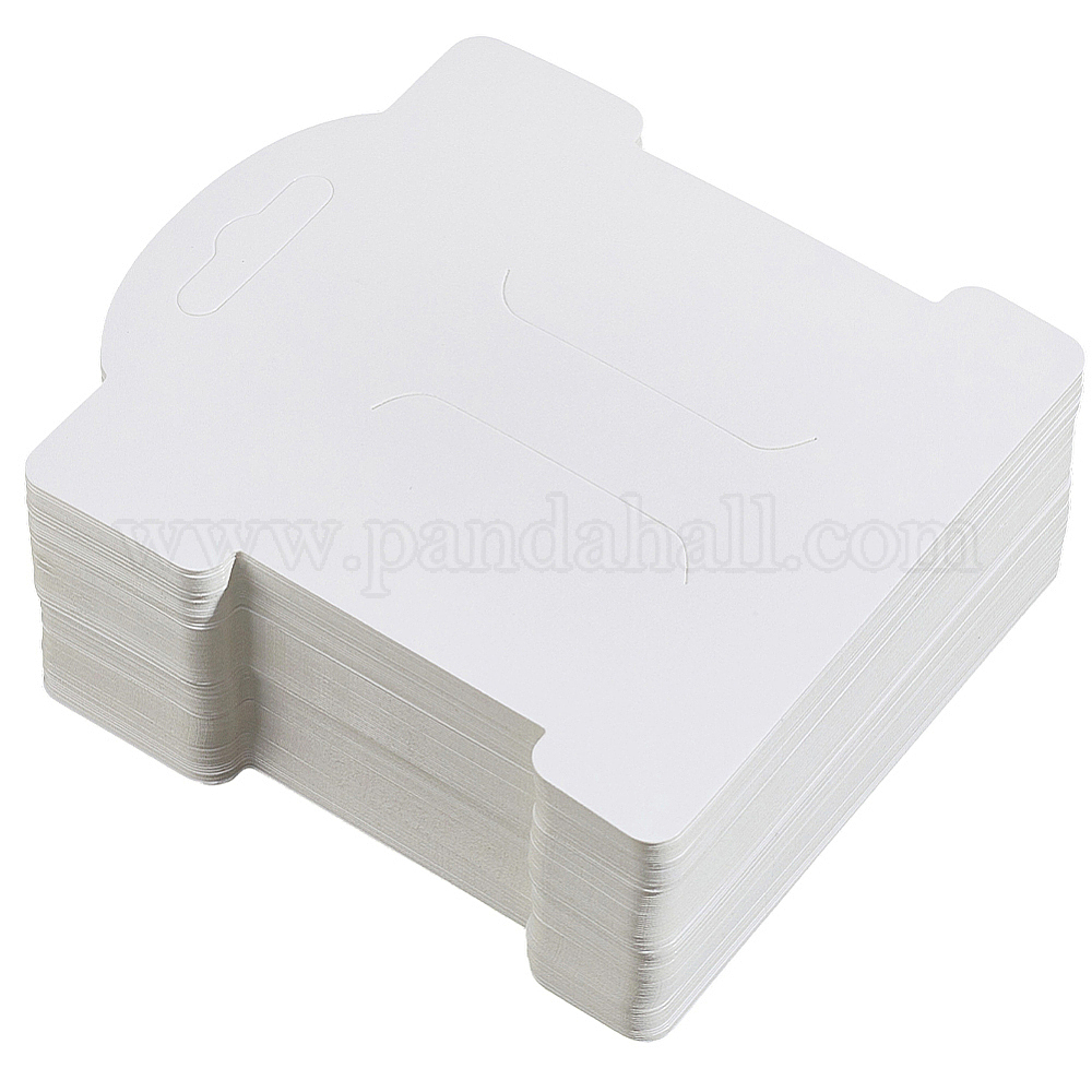 Wholesale 100Pcs Blank Paper Hair Clip Display Cards - Pandahall.com