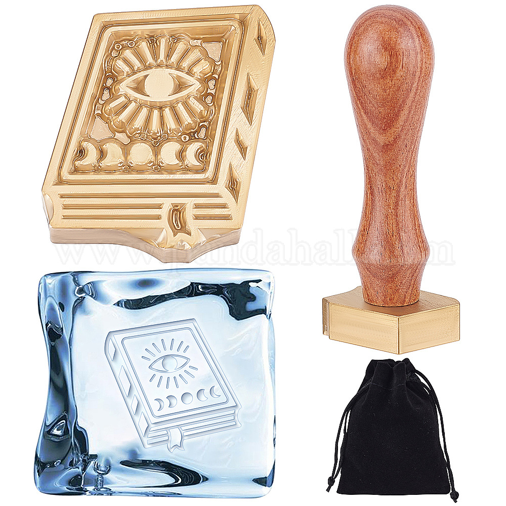 Wholesale 1Pc Golden Tone Brass Stamp Head - Pandahall.com
