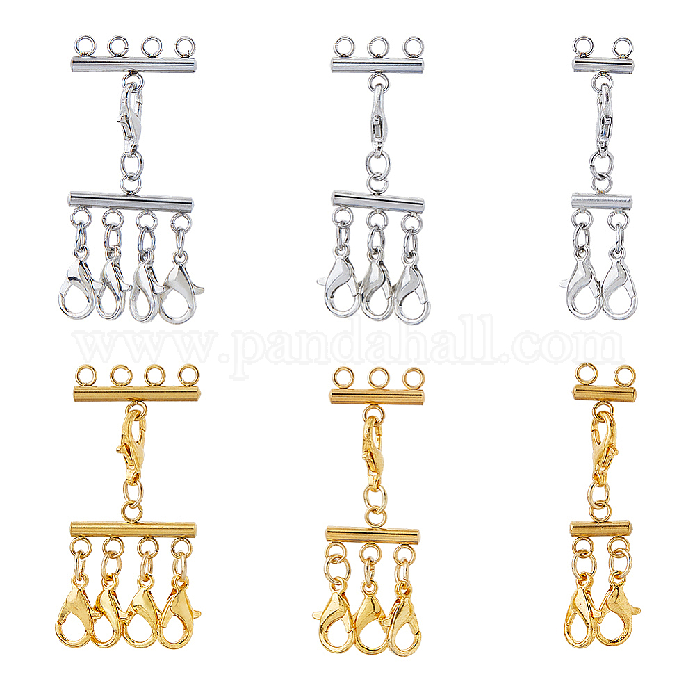 Wholesale Multi-Strand 304 Stainless Steel Lobster Claw Clasps ...