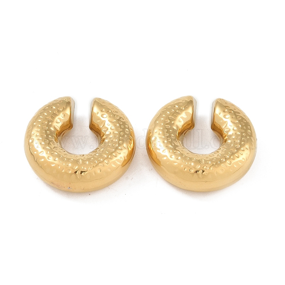 Wholesale Ion Plating(IP) 304 Stainless Steel Cuff Earrings - Pandahall.com