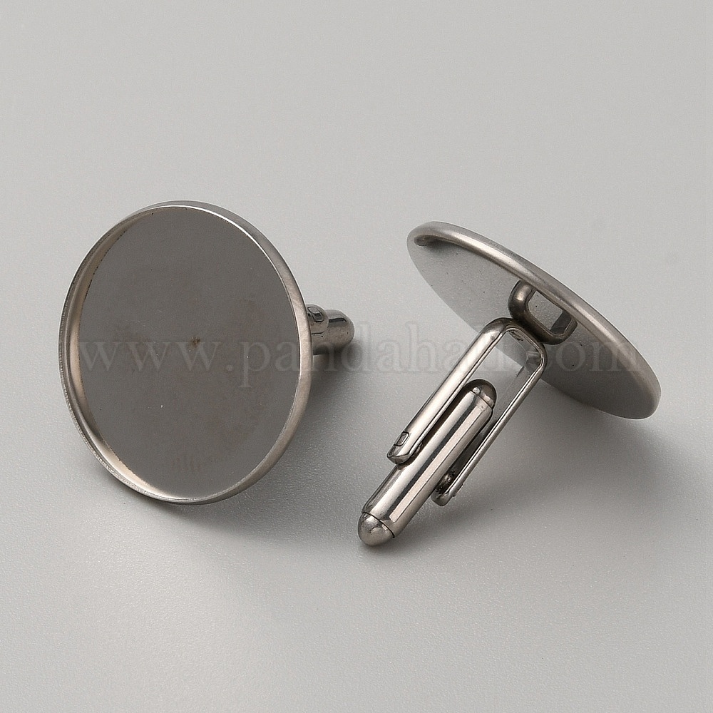 Wholesale 304 Stainless Steel Cuff Button - Pandahall.com